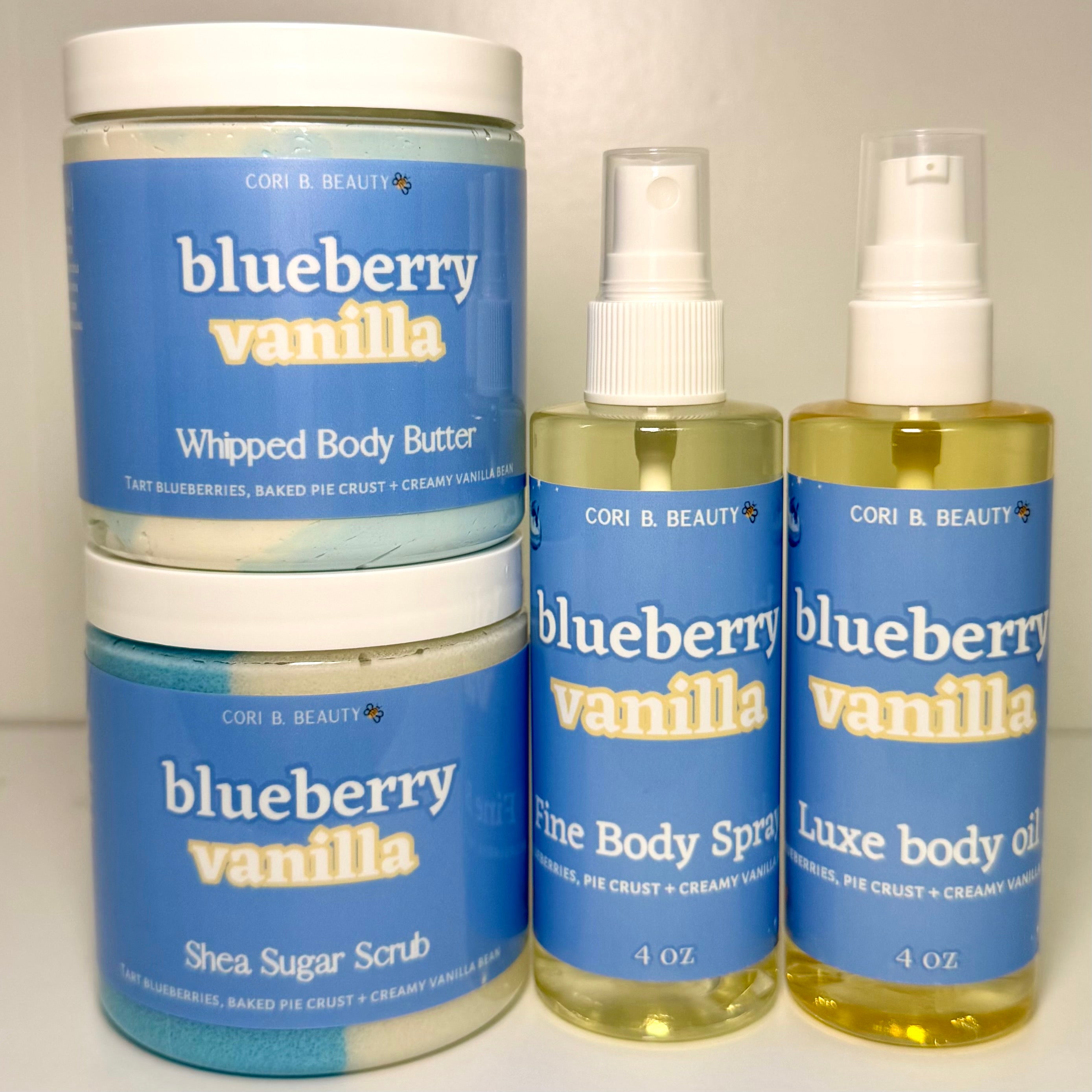 "Blueberry Vanilla” Bath Bundle – Cori B. Beauty