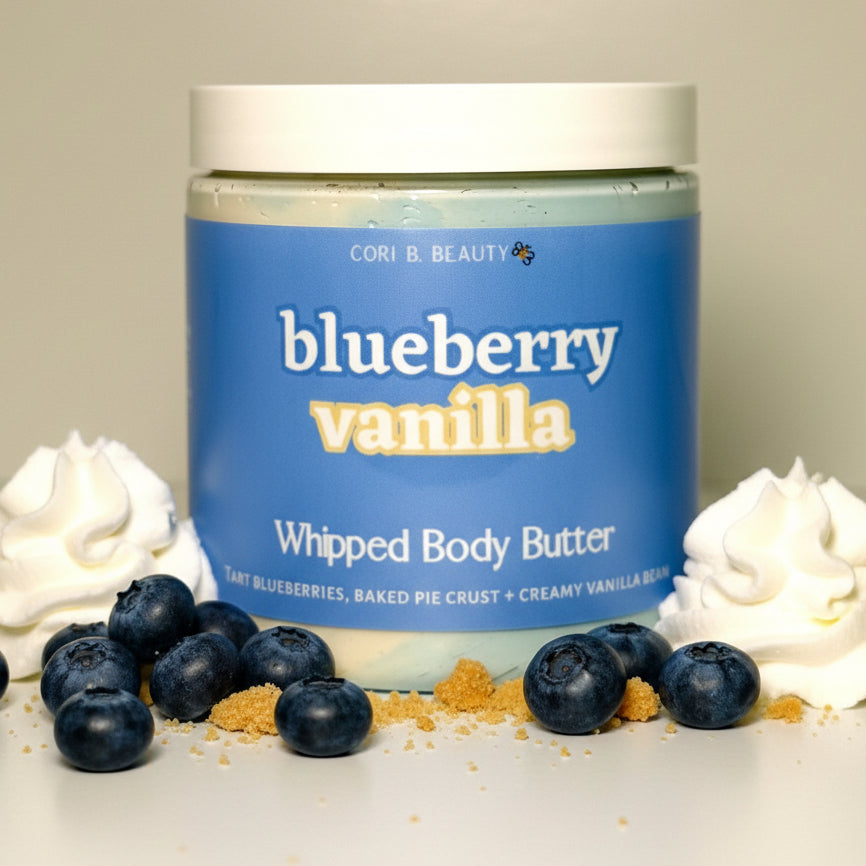 "Blueberry Vanilla" Whipped Body Butter – Cori B. Beauty