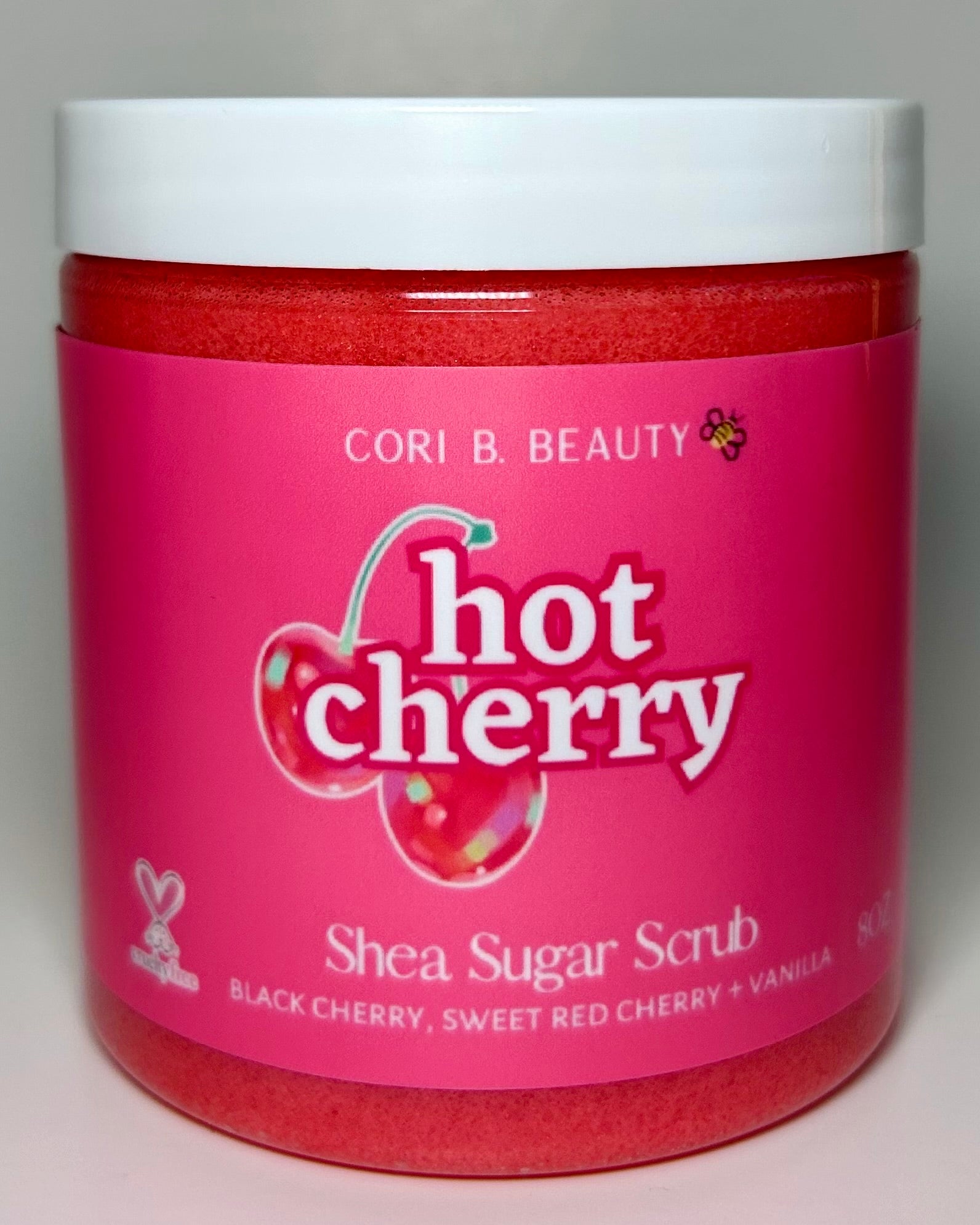 "Hot Cherry” Shea Sugar Scrub – Cori B. Beauty