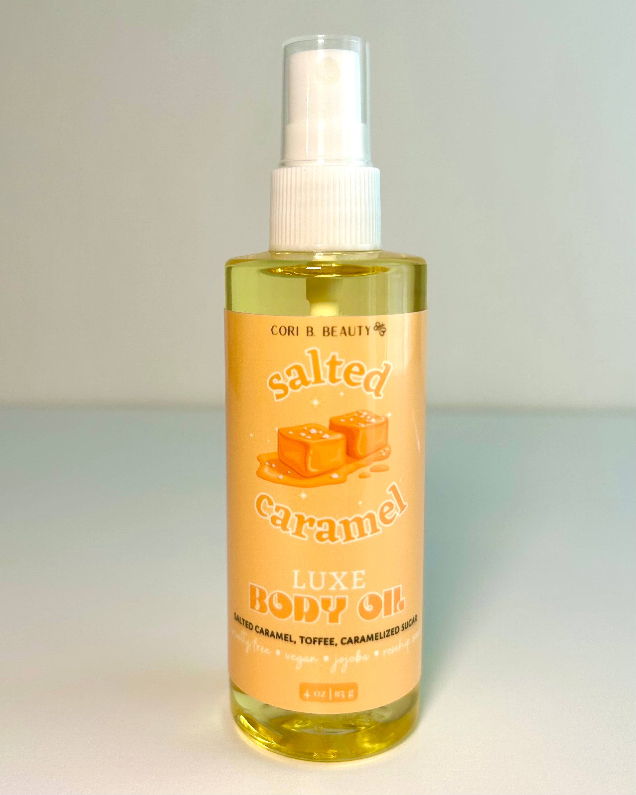 "Salted Caramel” Luxe Body Oil – Cori B. Beauty