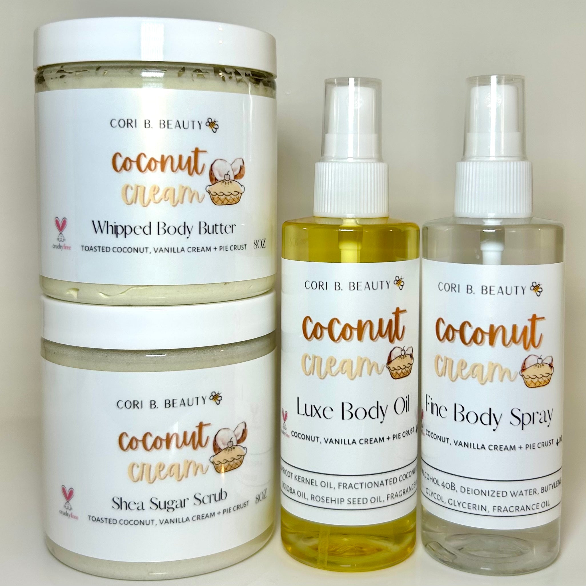 “Coconut Cream” Bath Bundle – Cori B. Beauty